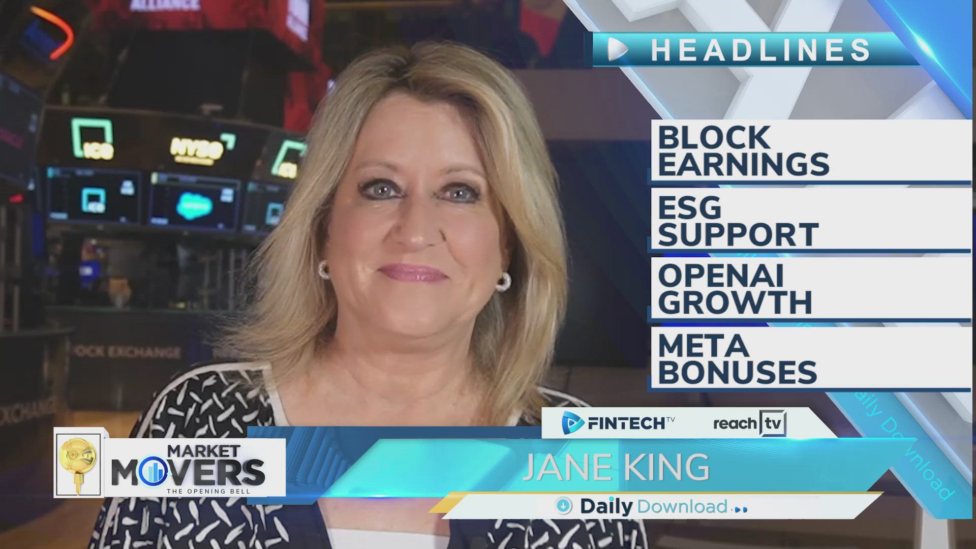 Block earnings, ESG support, OpenAI growth, Meta bonuses - FINTECH.TV